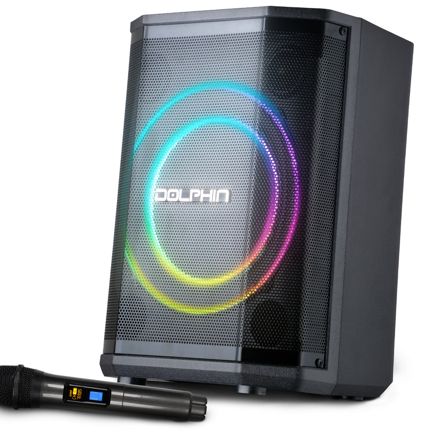 Dolphin KaraokeBox 85R: Portable Karaoke Machine Bluetooth Speaker with ...